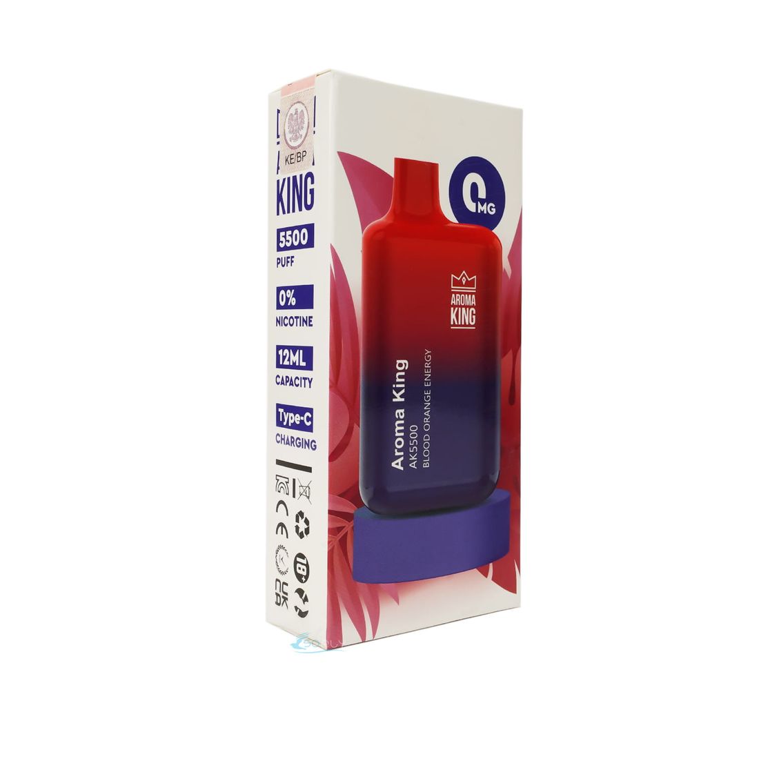 Aroma King 5500 BLOOD ORANGE ENERGY jednorazówka 0mg - ERLI.pl