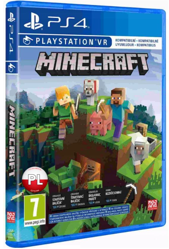 Minecraft: Bedrock Edition + VR + Dodatki | Gra PS4 (Kompatybilna z PS5 ...