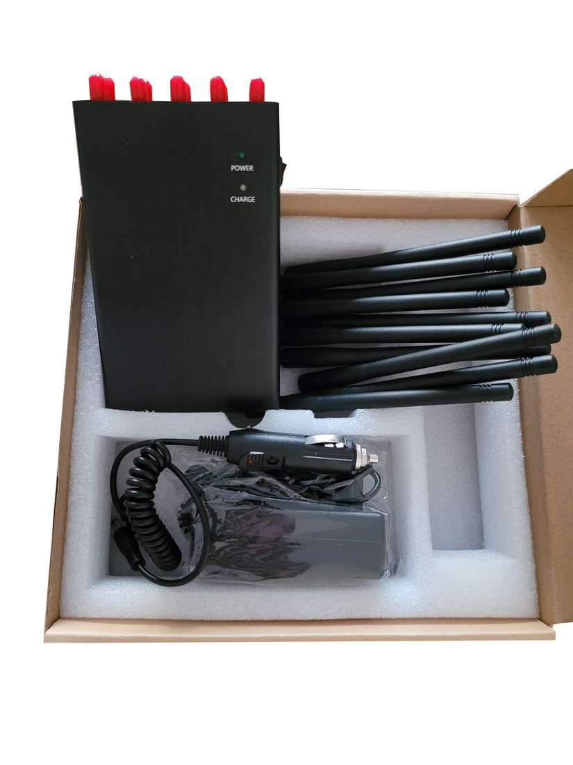 ZAGŁUSZACZ 2G 3G 4G 5G 5,8G WIFI VHF GSM jammer 10 anten 12W zagłuszarka – 138192016 - ERLI.pl