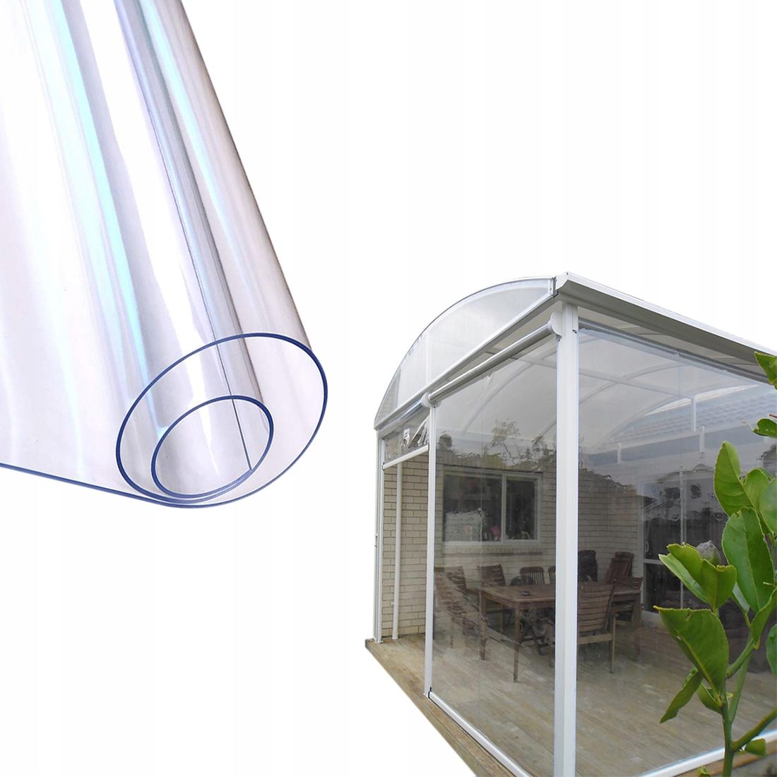 FOLIA PRZEŹROCZYSTA PCV BEZBARWNA 1,5M NA ALTANĘ - ERLI.pl