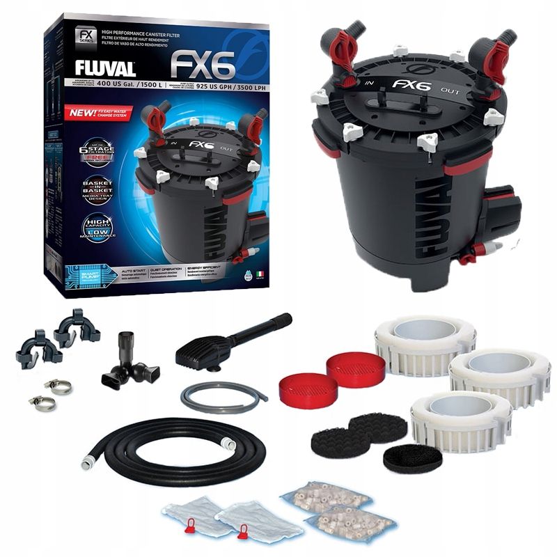 HAGEN FLUVAL FX-6 FX6 Filtr Kubełkowy 3500 L/H - ERLI.pl