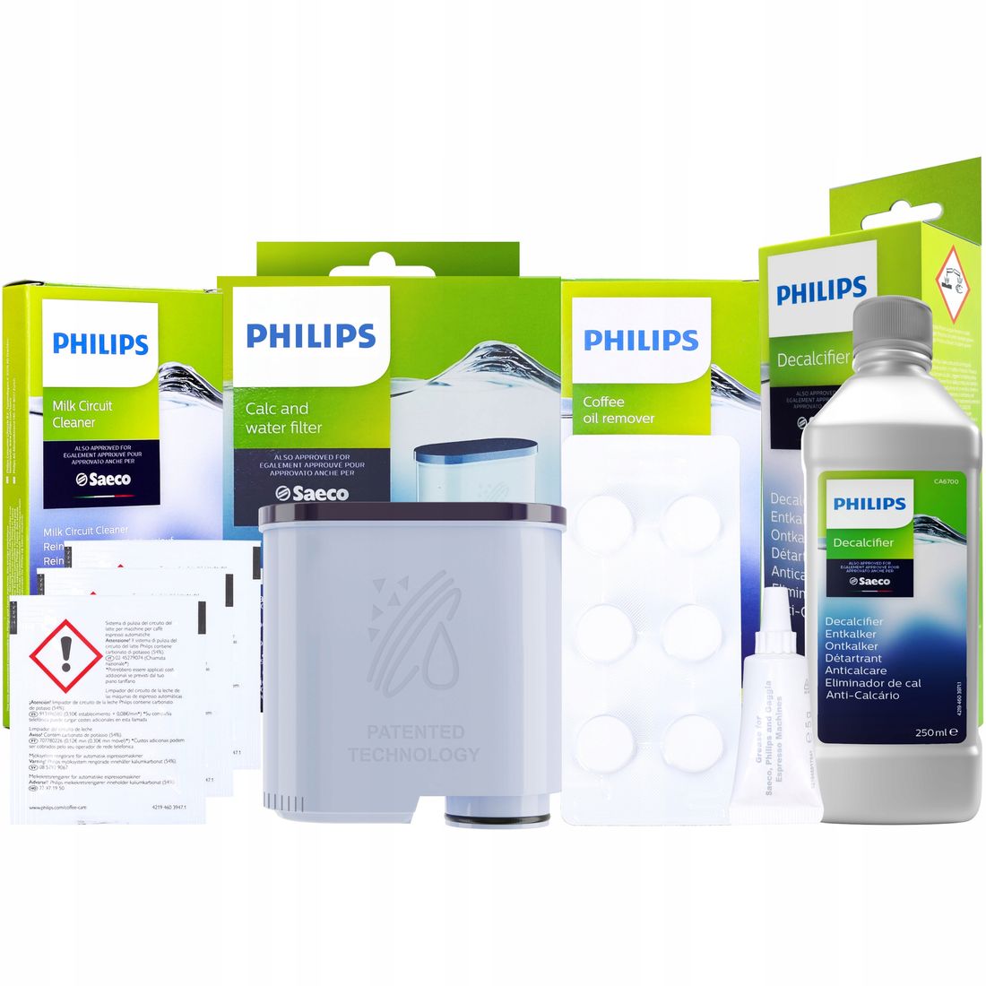 Zestaw do czyszczenia ekspresu Saeco Philips Latte GO - odkamieniacz ...
