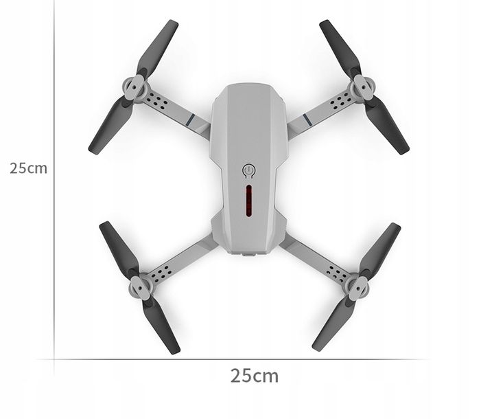 DRON E88 PRO 2xKamera 4K 1080P Wifi FPV +3 BATERIE – 139041276 - ERLI.pl