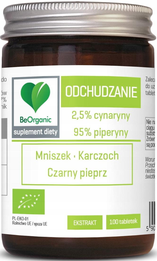 BeOrganic Odchudzanie BIO 400 mg 100 tab. - ERLI.pl