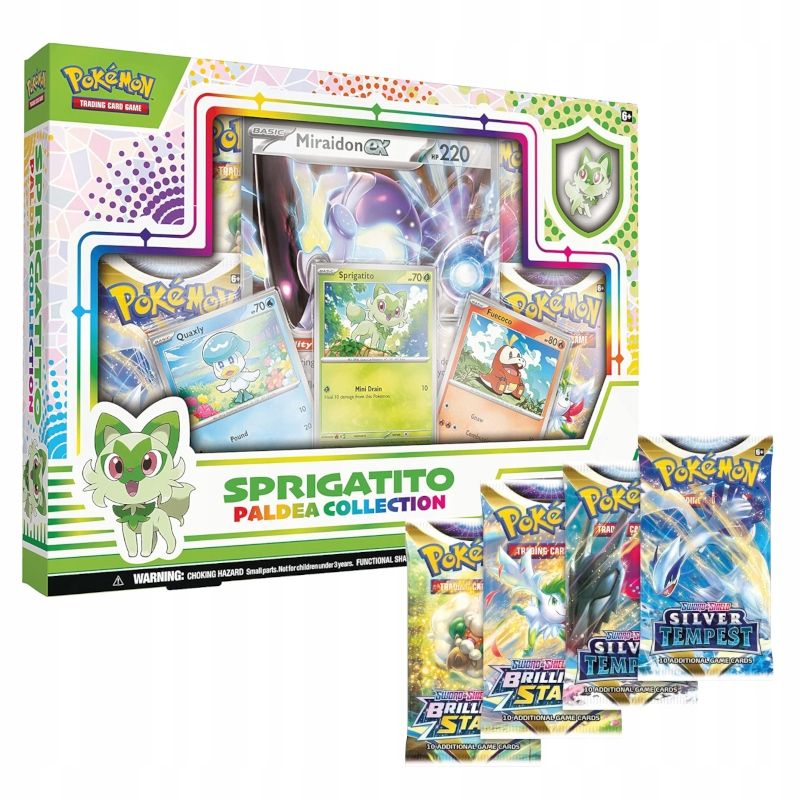 POKEMON TCG ZESTAW SPRIGATITO PALDEA ZESTAW KARTY - ERLI.pl