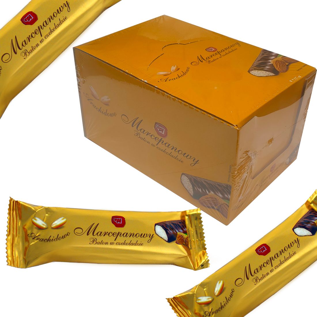 Display 25 sztuk Baton marcepanowy Wolność 50g - ERLI.pl