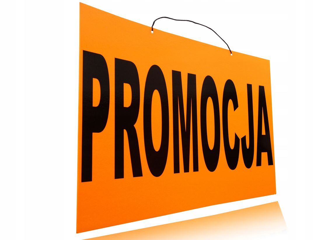 TABLICA TABLICZKA PROMOCJA 35 x 50 LAMINOWANA DUŻA – 139418162 - ERLI.pl