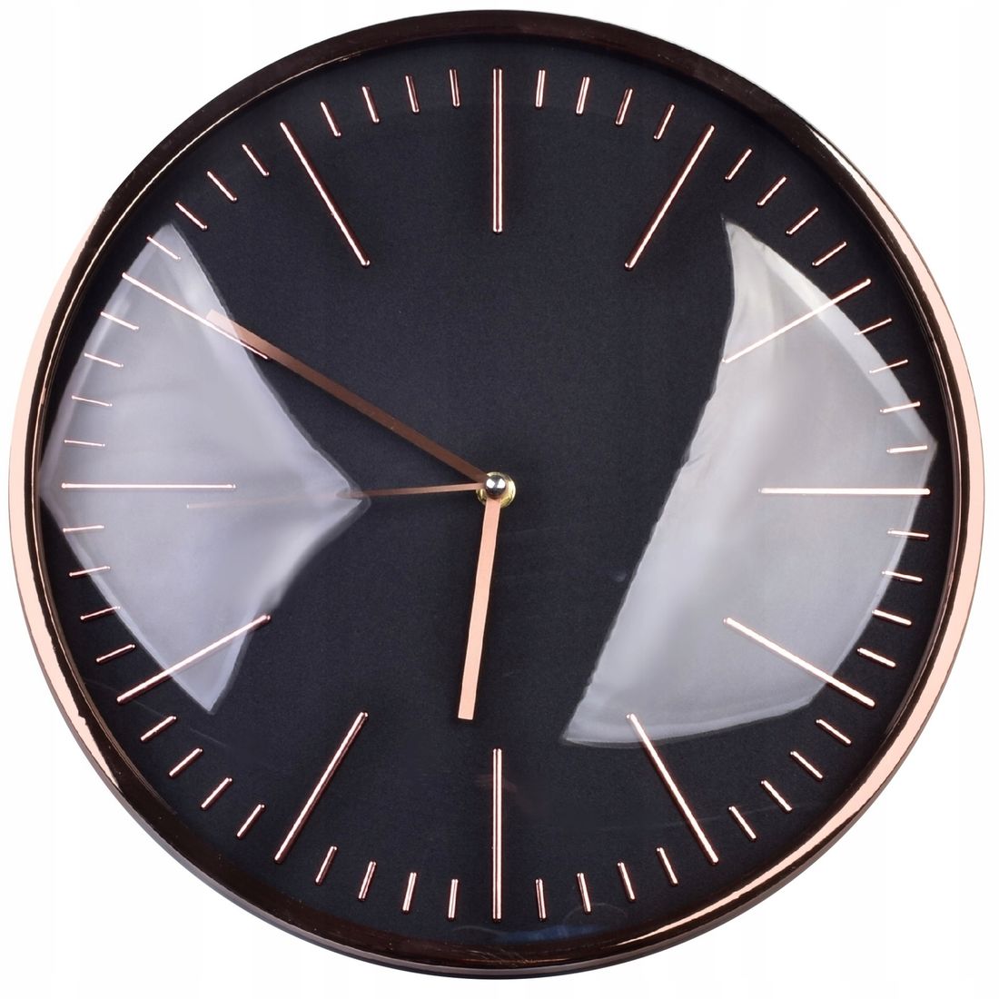 ZEGAR ŚCIENNY STYLOWY DUŻY GLAMOUR CICHY ZEGAREK - ERLI.pl