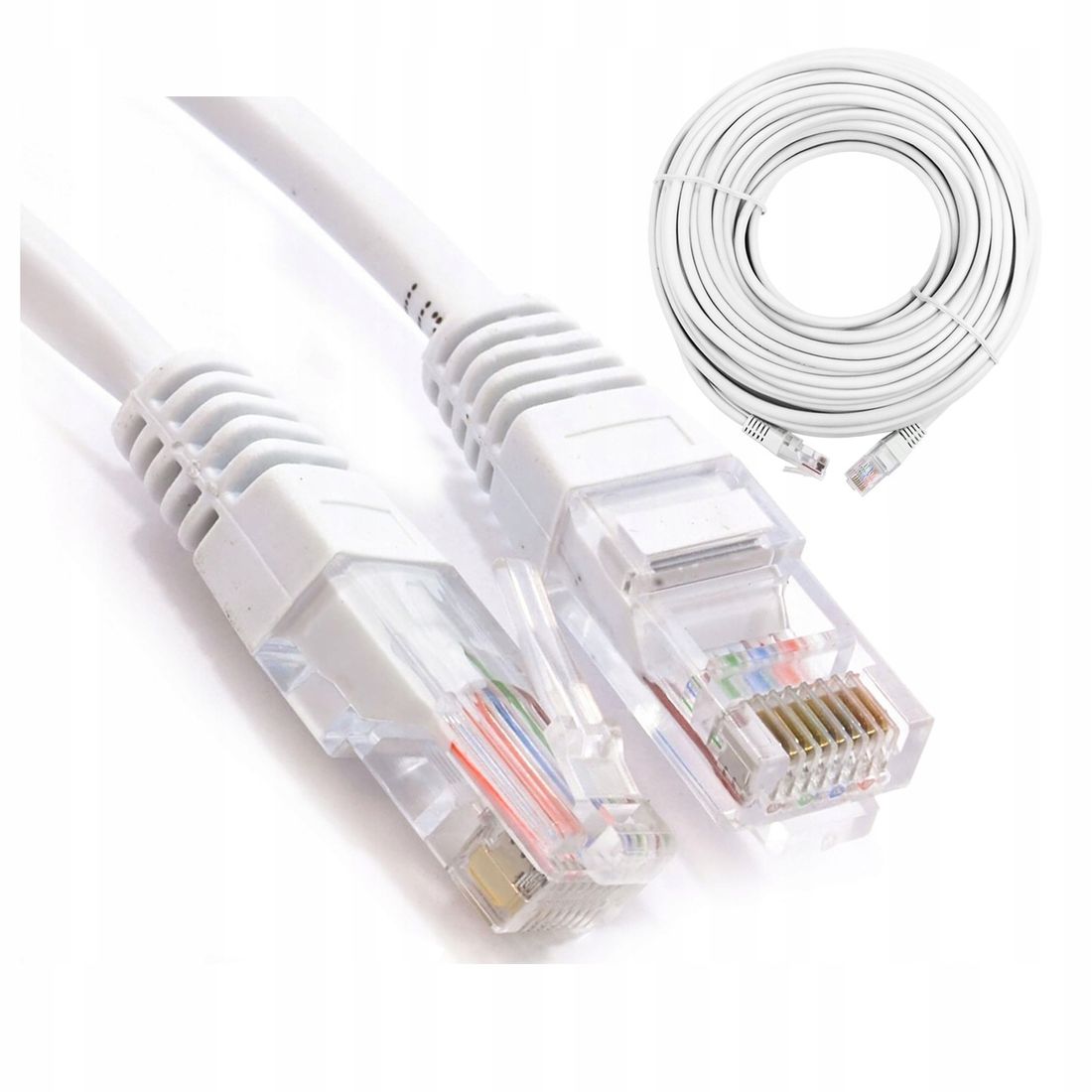 KABEL SIECOWY PRZEWÓD DO INTERNETU CAT6 RJ45 15M – 139424096 - ERLI.pl