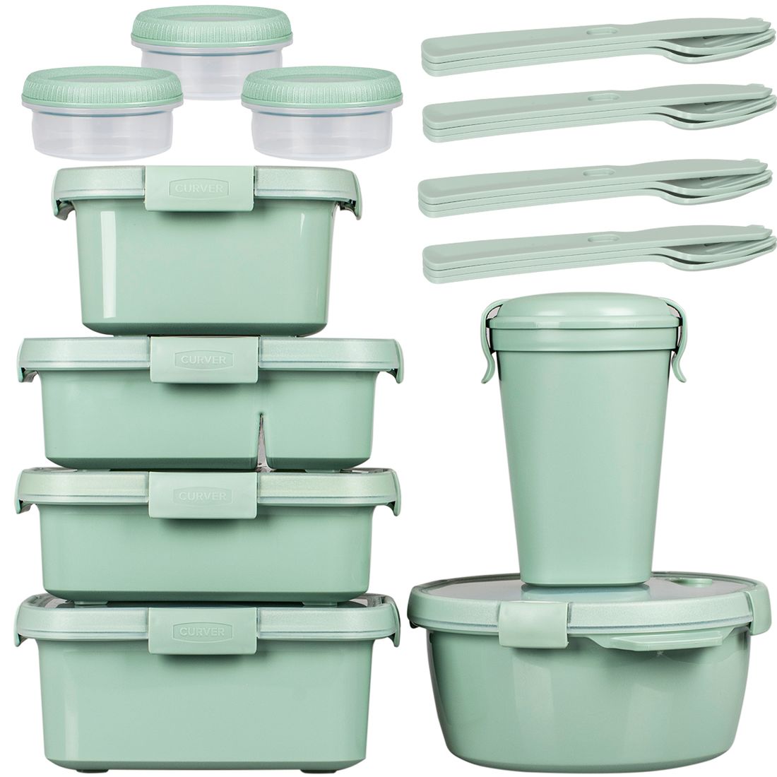 ZESTAW POJEMNIKI NA ŻYWNOŚĆ CURVER EKO POKRYWA HQ – 139424596 - ERLI.pl