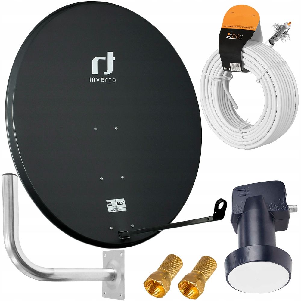 CZASZA SATELITARNA ANTENA INVERTO 80 ZESTAW SINGLE – 139424980 - ERLI.pl
