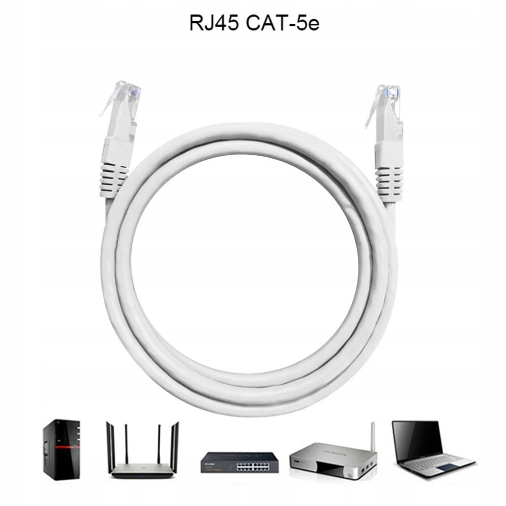 KABEL SIECIOWY UTP CAT5E LAN ETHERNET RJ45 10m - ERLI.pl