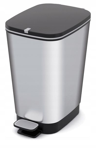 Kosz Na Śmieci Metalizowany Z PedaŁem Chic 60l 139427873 Erli Pl