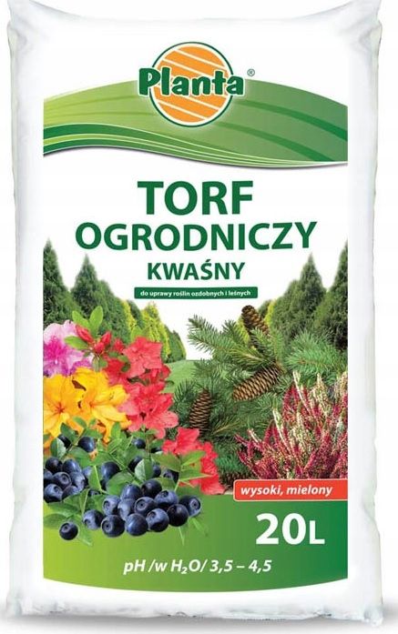 TORF KWAŚNY OGRODNICZY POD BORÓWKĘ 20 L - ERLI.pl