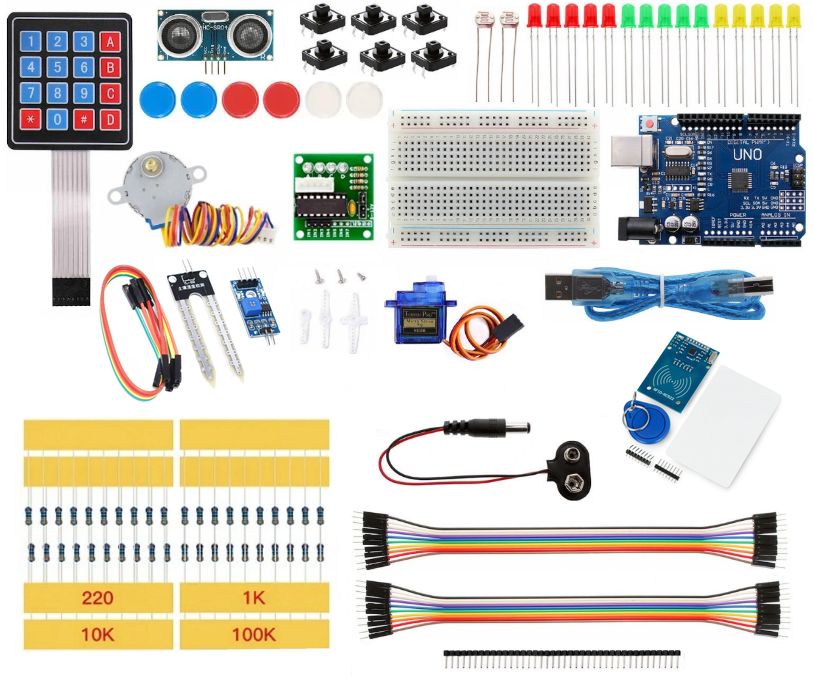 Zestaw edukacyjny XL Arduino UNO rfid serwo hc05 – 139486898 - ERLI.pl