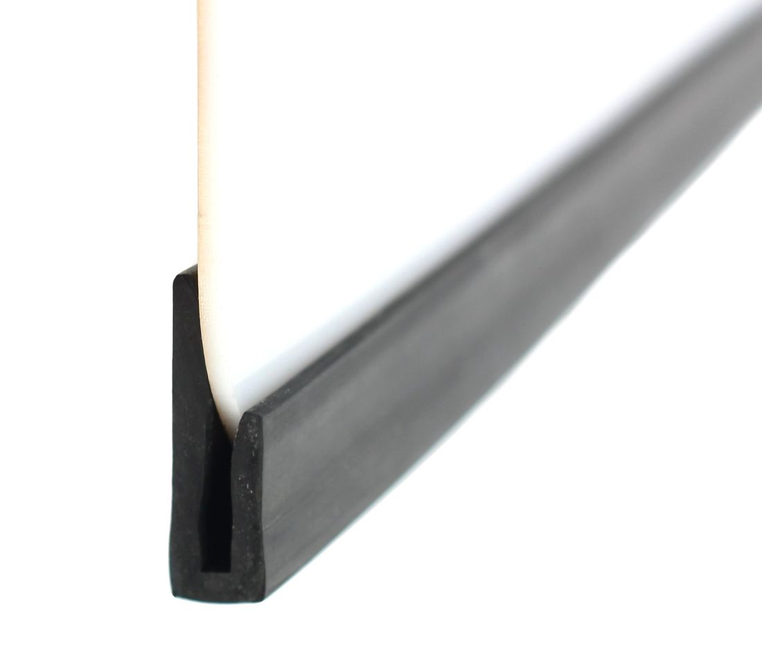 Listwa krawędziowa osłona ochronna gumowa GUMA EPDM 2-2,5mm profil J ...