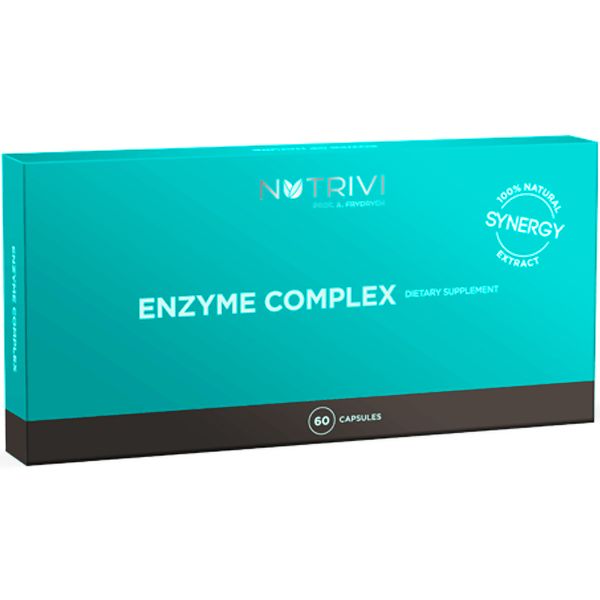 NUTRIVI Enzyme Complex 60 kapsułek - Enzymy trawienne - suplement diety ...