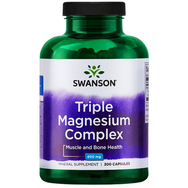 SWANSON Triple Magnesium Complex 400 mg 300 kapsułek Magnez trzy formy ... SWANSON Triple Magnesium Complex 400 mg 300 kapsułek Magnez trzy formy ...