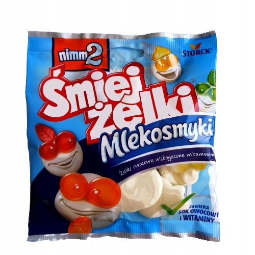 ŚMIEJŻELKI MLEKOSMYKI ŻELKI OWOCOWE NIMM2 90 g - ERLI.pl