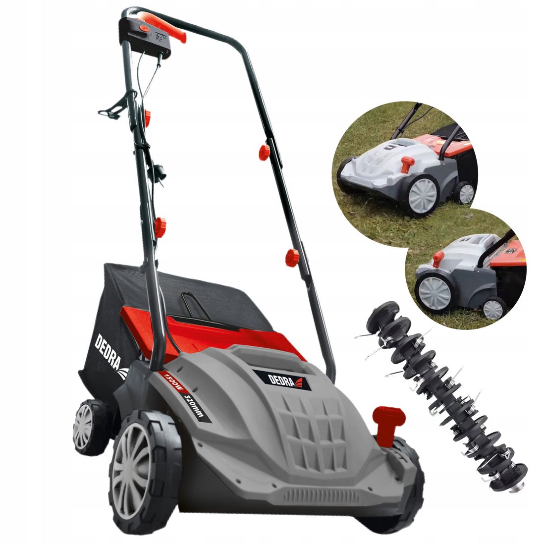 DEDRA WERTYKULATOR AERATOR 1500W 32CM GARDEN 8705 - ERLI.pl