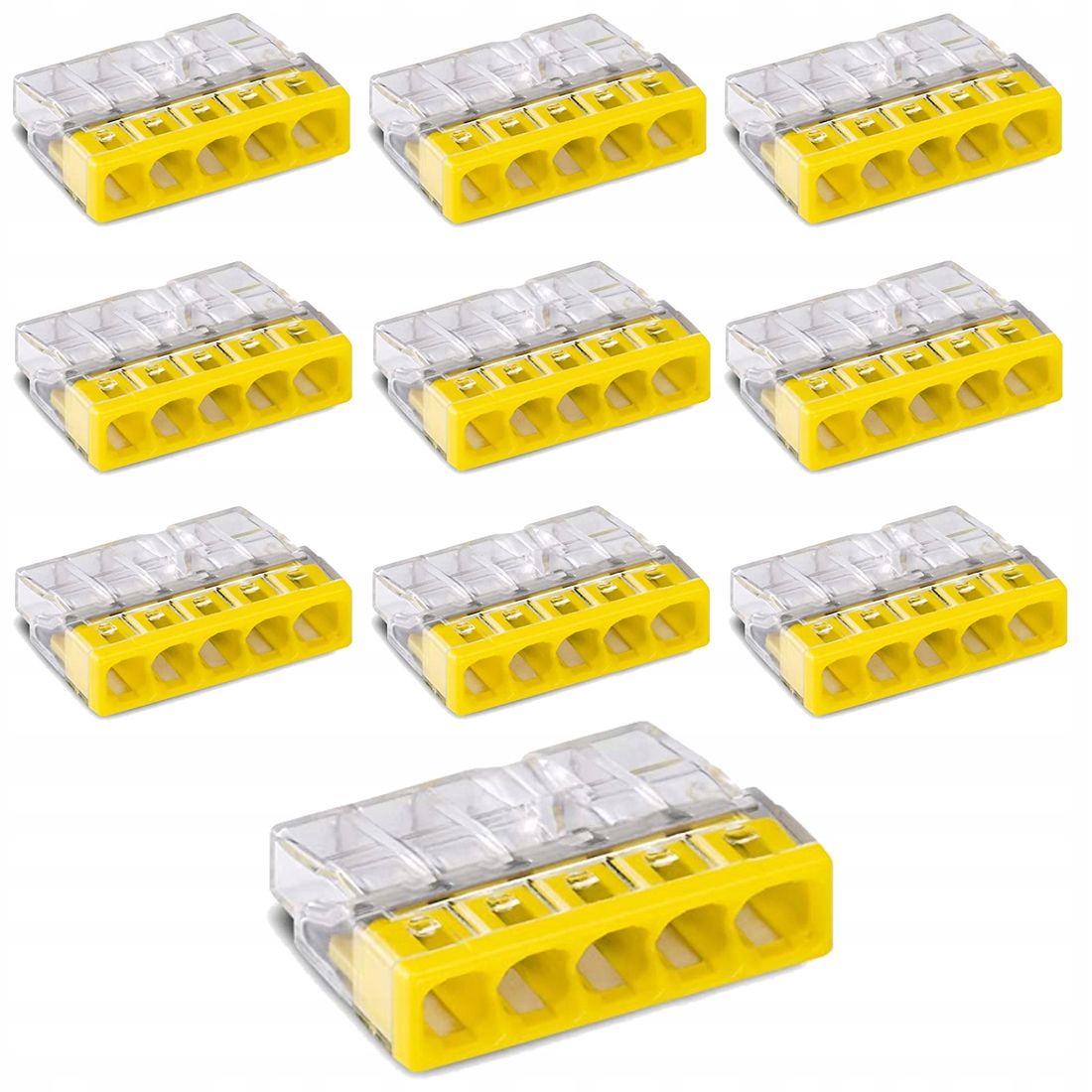 10X Szybkozłączka Wago Złączki na Drut 2273-205 – 140569657 - ERLI.pl