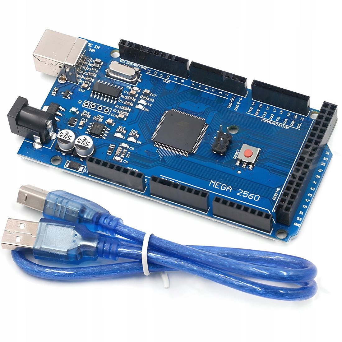 MEGA2560 R3 MODUŁ PŁYTA ATmega ZGODNY Z ARDUINO + KABEL – 223474957 ...