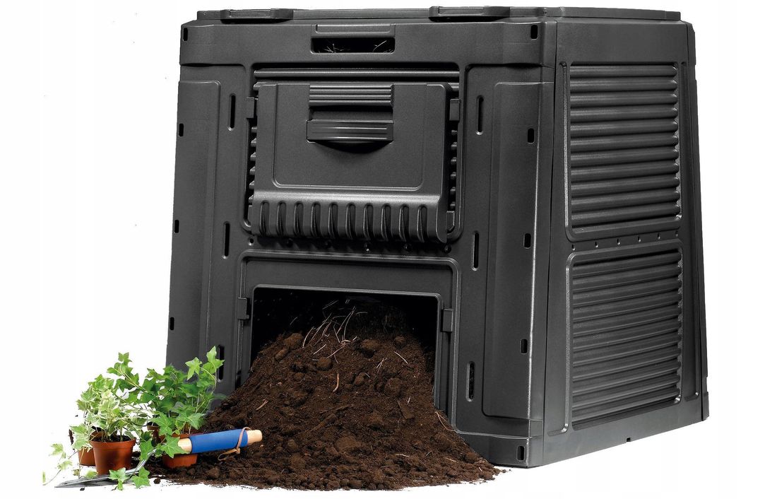 KOMPOSTOWNIK OGRODOWY E-COMPOSTER 470L KETER - ERLI.pl