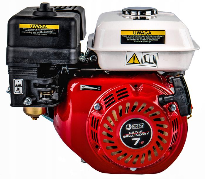 SILNIK SPALINOWY 7KM GX160 OHV WAŁEK 20MM + OLEJ - ERLI.pl