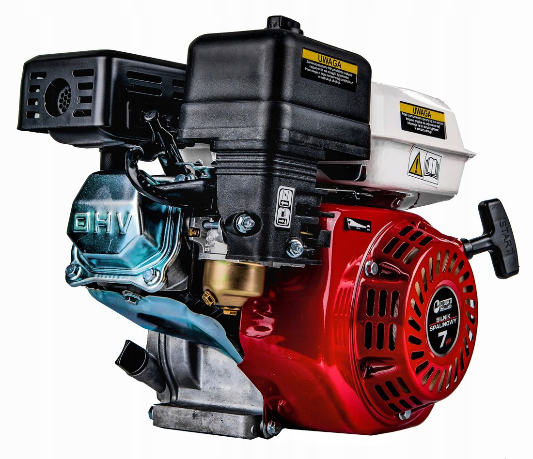 SILNIK SPALINOWY 7KM GX160 OHV WAŁEK 20MM + OLEJ - ERLI.pl
