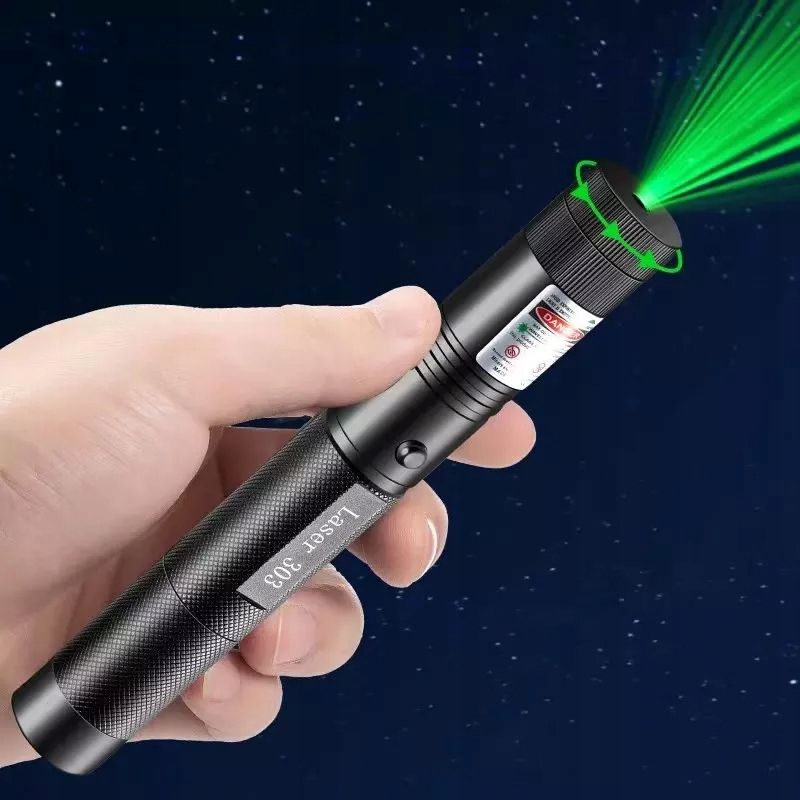 SUPER MOCNY WSKAŹNIK LASEROWY 5x LASER ZIELONY LED POINTER PRO DUŻY ...