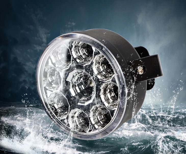 LAMPY DO JAZDY DZIENNEJ OKRĄGŁE 9 SMD LED DZIENNE - ERLI.pl