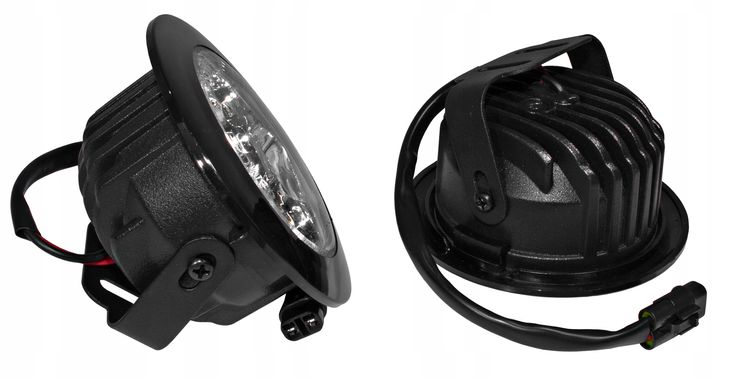 ŚWIATŁA DZIENNE DRL OSRAM LED 902HP OKRĄGŁE M-TECH LAMPY DO JAZDY ...