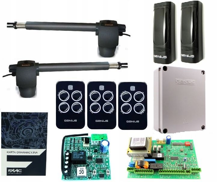 G-BAT 300 GENIUS, 3 Piloty zestaw bramy skrzydłowy – 141508115 - ERLI.pl