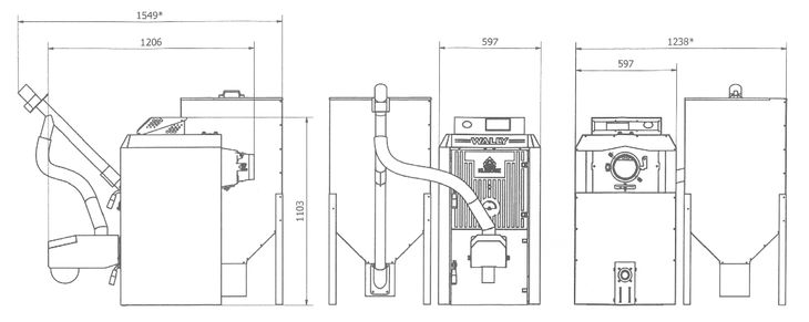 Kocioł piec co KLIMOSZ Unipelet s żeliwny 5 klasa pelet - ERLI.pl