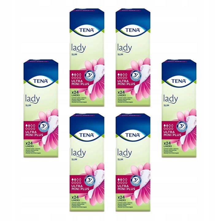 Wkładki TENA Lady Slim Ultra Mini Plus 24szt. x6op - ERLI.pl