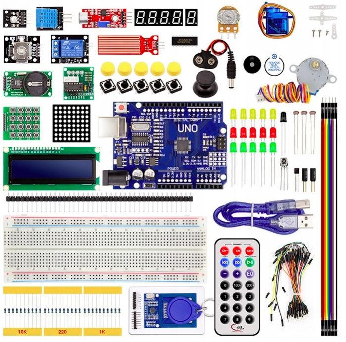 ZESTAW ARDUINO STARTOWY XXL STARTER KIT UNO R3 - ERLI.pl