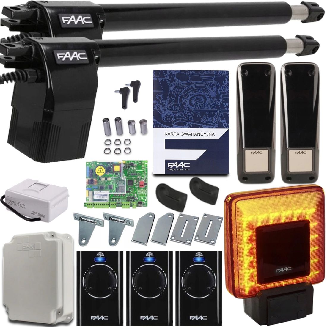 Zestaw automatyki do bramy FAAC 414 LONG XLED - ERLI.pl