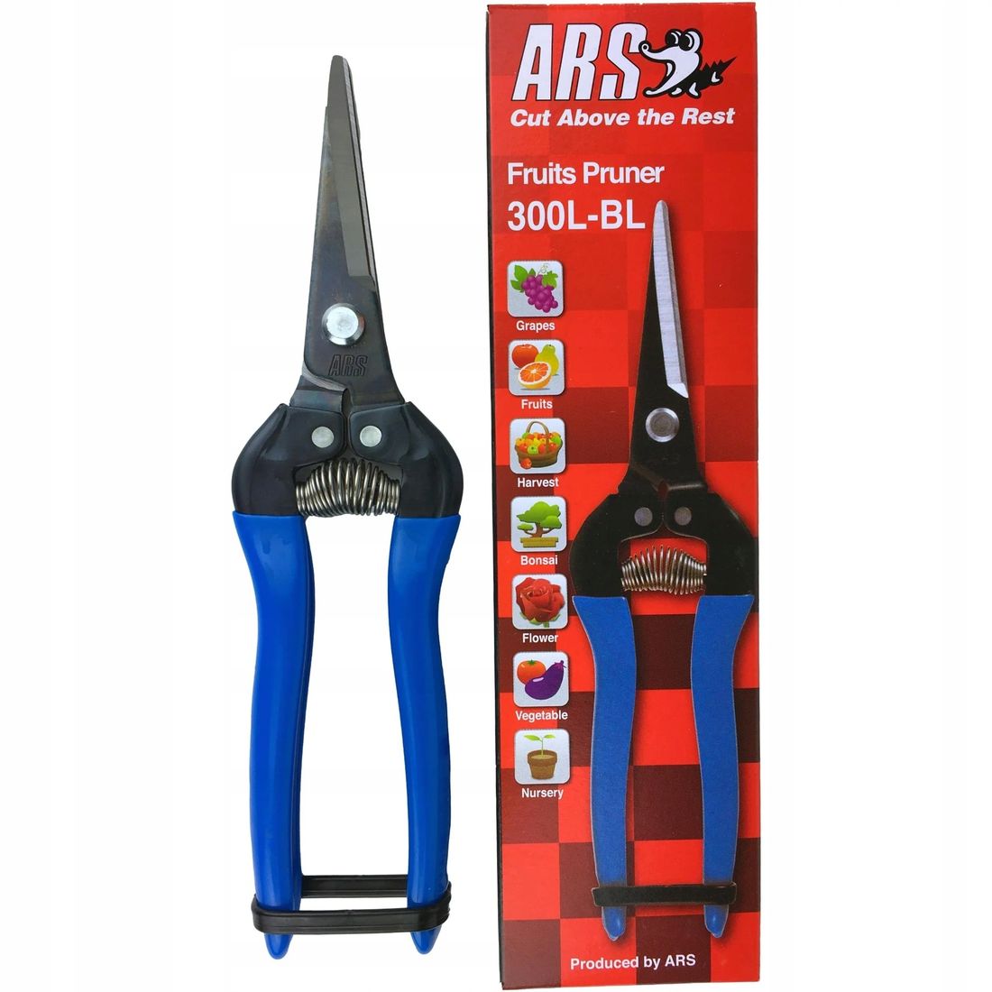 SEKATOR JEDNORĘCZNY 300L ARS Z DŁUGIM OSTRZEM - ERLI.pl