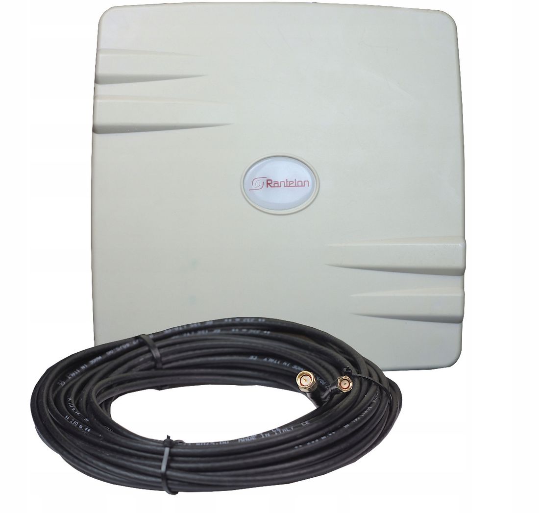 Antena 4G LTE 2x9dBi do routera SMA + kabel 7m - ERLI.pl