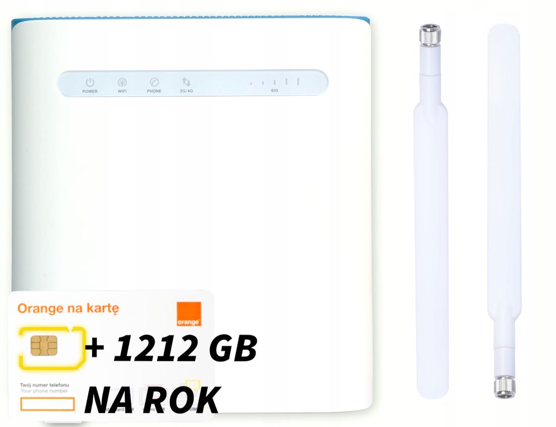 Router WIFI 4G LTE anteny +karta SIM Orange na rok - ERLI.pl
