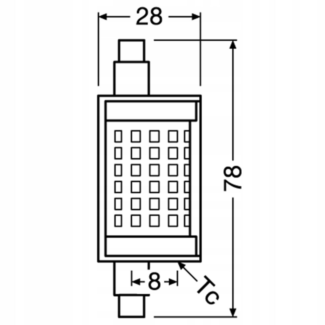 Żarówka LED R7s ŻARNIK 78mm 12W = 100W 2700K OSRAM – 142054539 - ERLI.pl