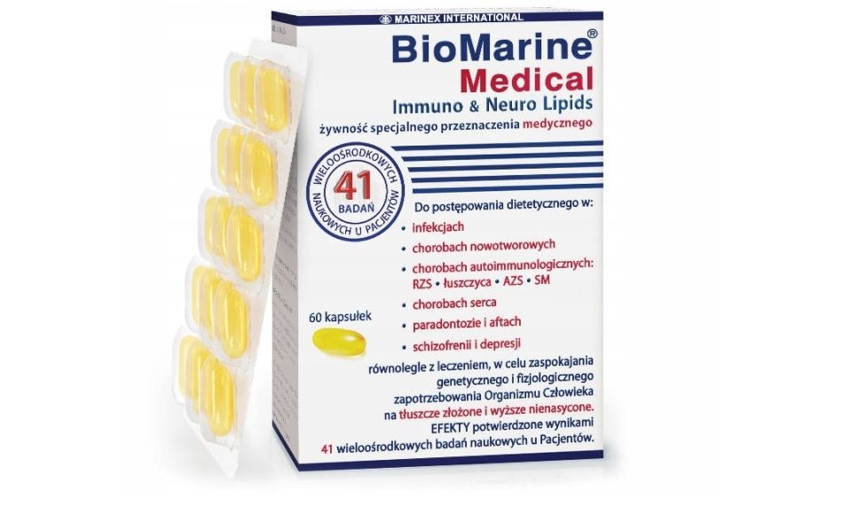 BioMarine Medical Immuno & Neuro Lipids 60kapsułek Marinex ...