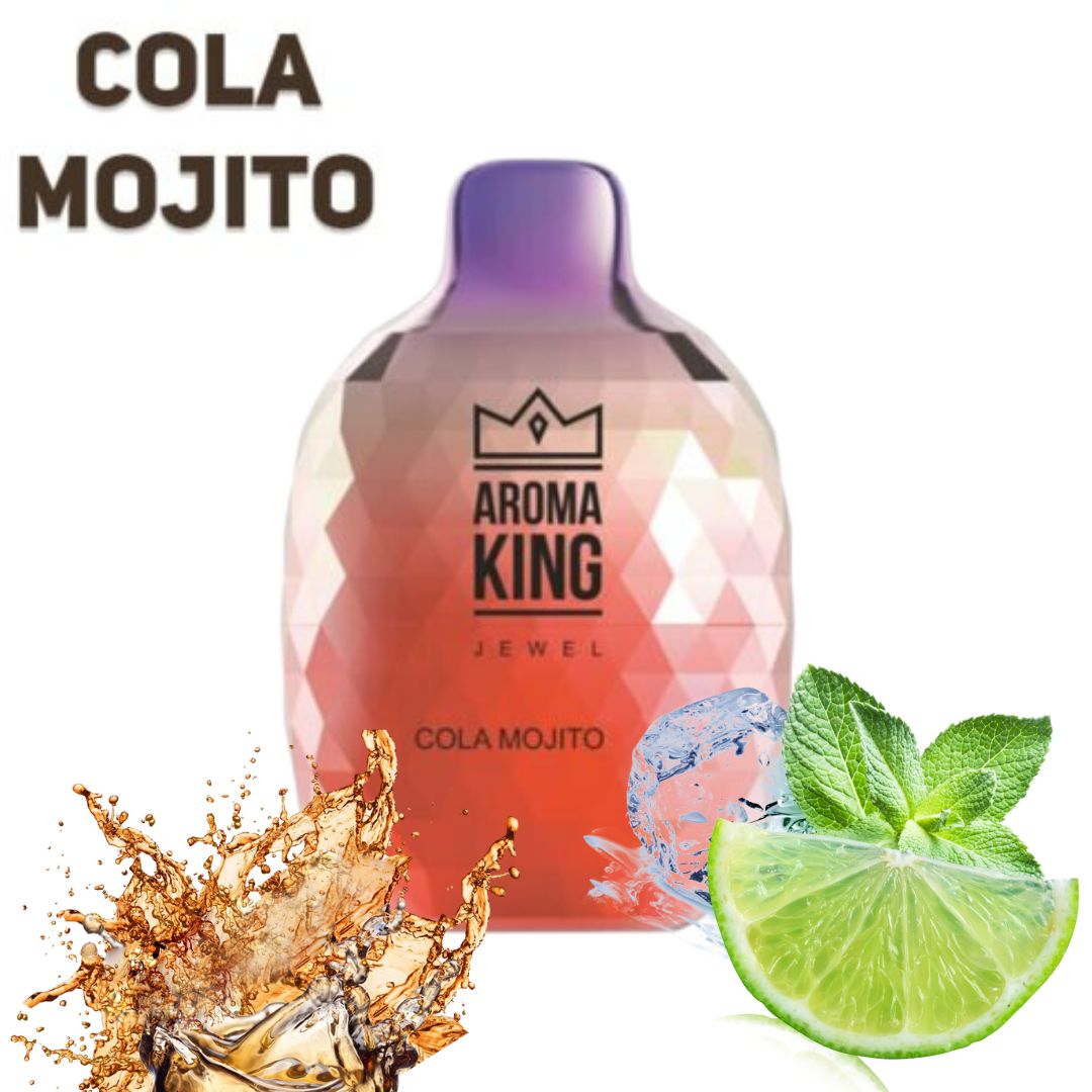 Jednorazówka AROMA KING JEWEL- COLA MOJITO 8000 PUFFS 0 MG - ERLI.pl