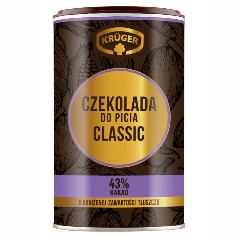 Czekolada do picia 43% kako puszka KRUGER 220g - ERLI.pl