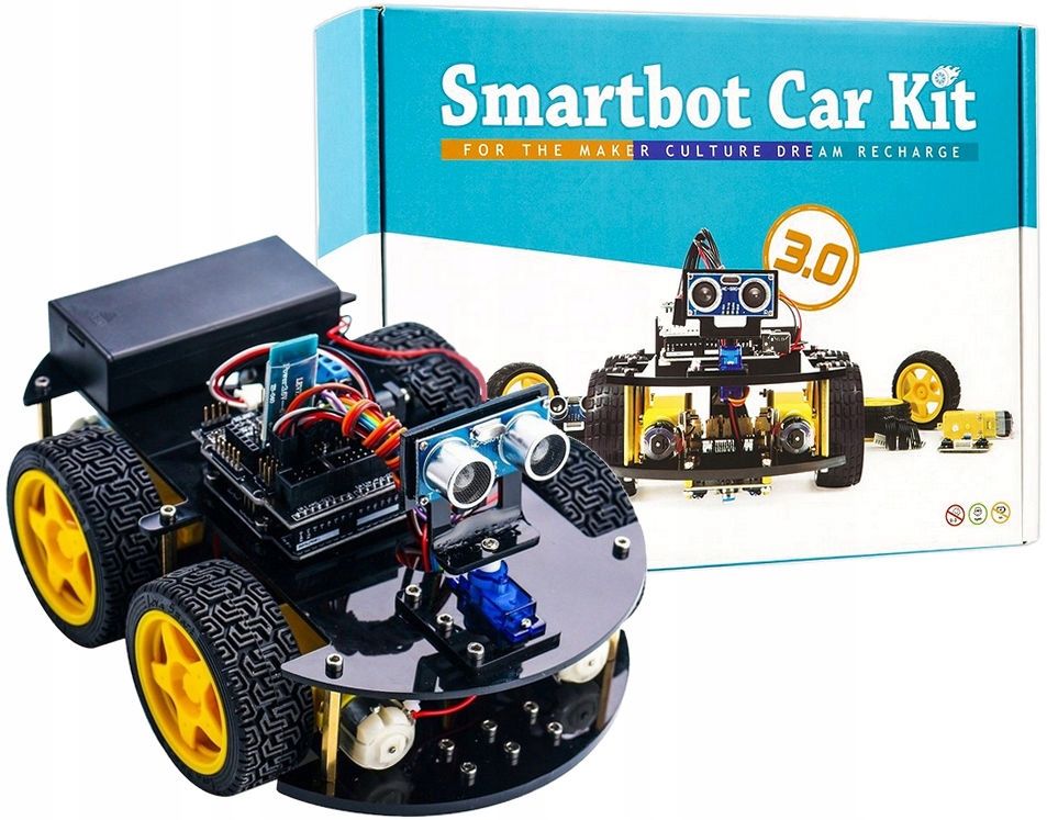 Zestaw Robot Smartbot Car Kit 4X4 Zgodny z Arduino - ERLI.pl