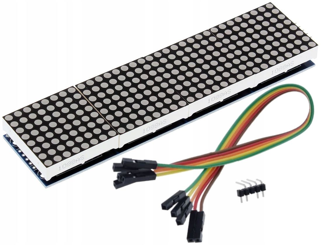 Moduł matrycy 8x32 LED MAX7219 AVR Zielony Arduino – 142509233 - ERLI.pl