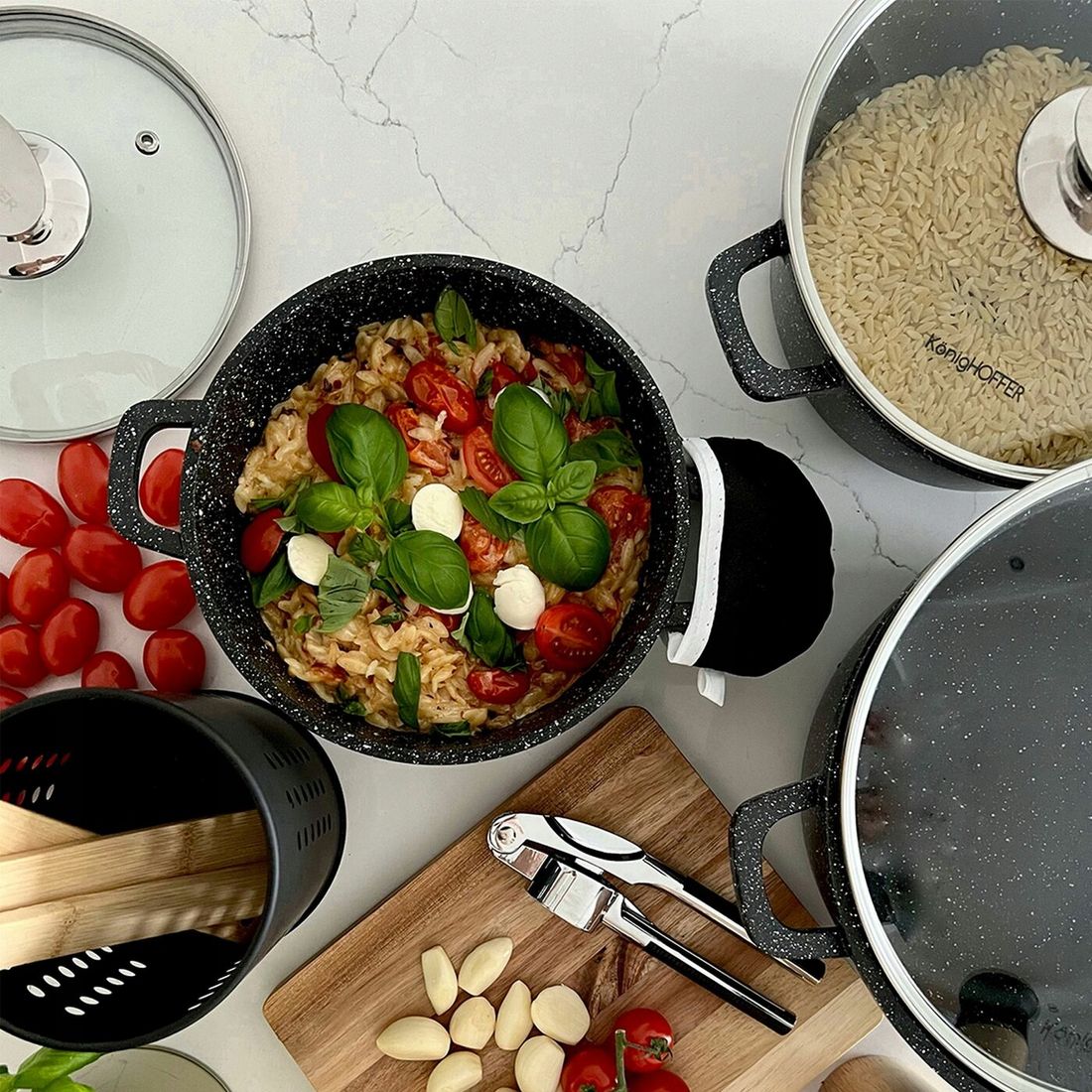 3 GARNKI INDUKCJA bez przypaleń DO PIEKARNIKA 10el - ERLI.pl