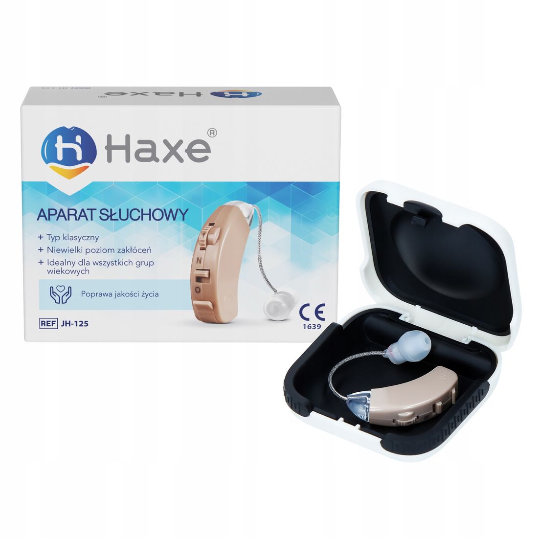 HAXE JH-125 aparat słuchowy, zauszny, dyskretny - ERLI.pl