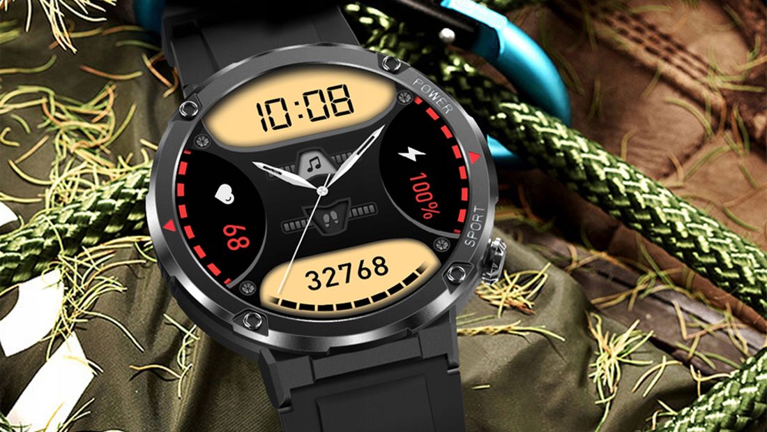 SMARTWATCH ZEGAREK MĘSKI DUŻA BATERIA ROZMOWY SMS - ERLI.pl