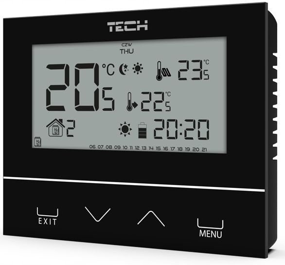 STEROWNIK REGULATOR POKOJOWY SZKŁO TECH ST-292 V3 - ERLI.pl
